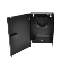 FIS Wall Mount Patch Panel Mini Holds (2) Adapter Plates Unloaded Black ...