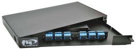 FIS 1RU Swing Out Patch Panel w/2 SC/UPC Plates & Tray-Black - Fiber ...