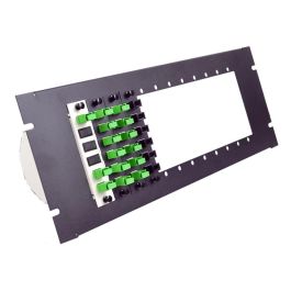 FIS Patch Panel Frame 4RU Flush Mount 19" Holds (12) Adapter Plates ...