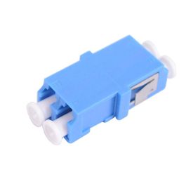 FIS LC Duplex Adapter Ceramic Flangeless-Blue - Fiber Instrument Sales