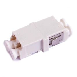 FIS LC Duplex Adapter Ceramic Flangeless-White - Fiber Instrument Sales