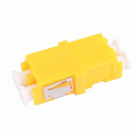 FIS LC Duplex Adapter Ceramic Flangeless -Yellow - Fiber Instrument Sales
