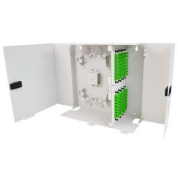 FIS Deluxe Wall Mount Patch Panel, Holds (8) Adapter Plates, Unloaded ...